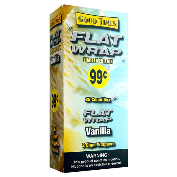 Good Times Vanilla Flat Wraps | BnB Tobacco