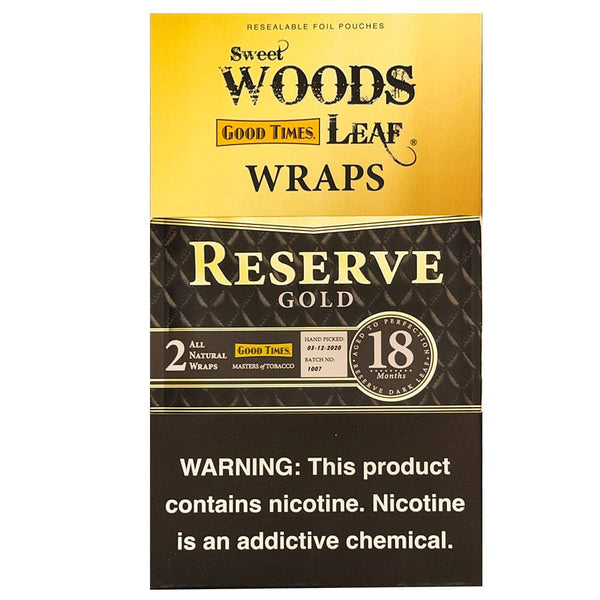 Sweet Woods Reserve Gold Leaf Wraps - BnB Tobacco