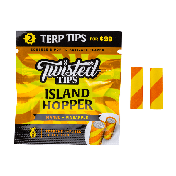 Twisted Tips Terpene Infused Filter Tips - Island Hopper - BnB Tobacco