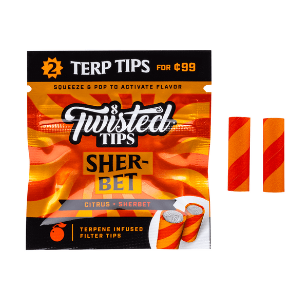 Twisted Tips Terpene Infused Filter Tips - Sherbet - BnB Tobacco