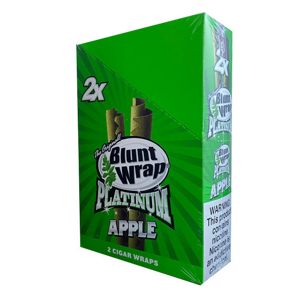 Blunt Wrap Apple Double Platinum Wraps - BnB Tobacco