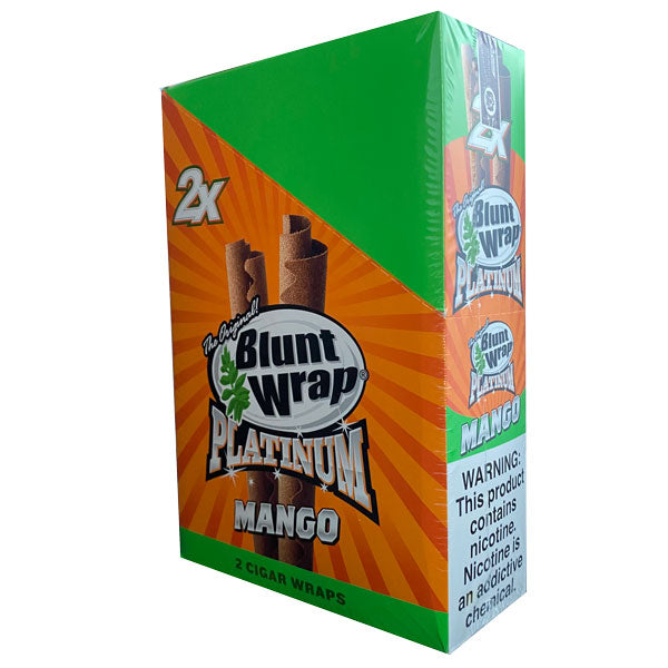 Blunt Wrap Mango Double Platinum Wraps - BnB Tobacco